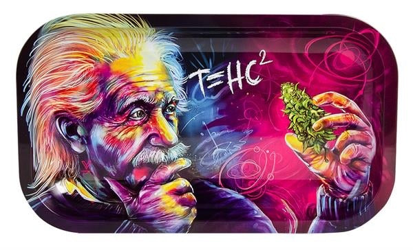 ROLLING TRAY THC "Einstein T = HC2" Large – Gargaland
